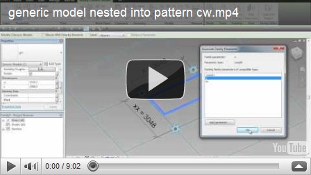 Revit : Nesting Generic models into Curtain Pattern Based Families